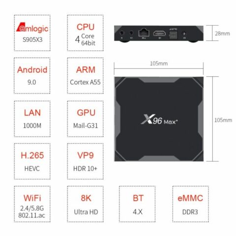 Box X96 Max+ S905X3 | Fournisseur de Box X96 Android & IPTV en France